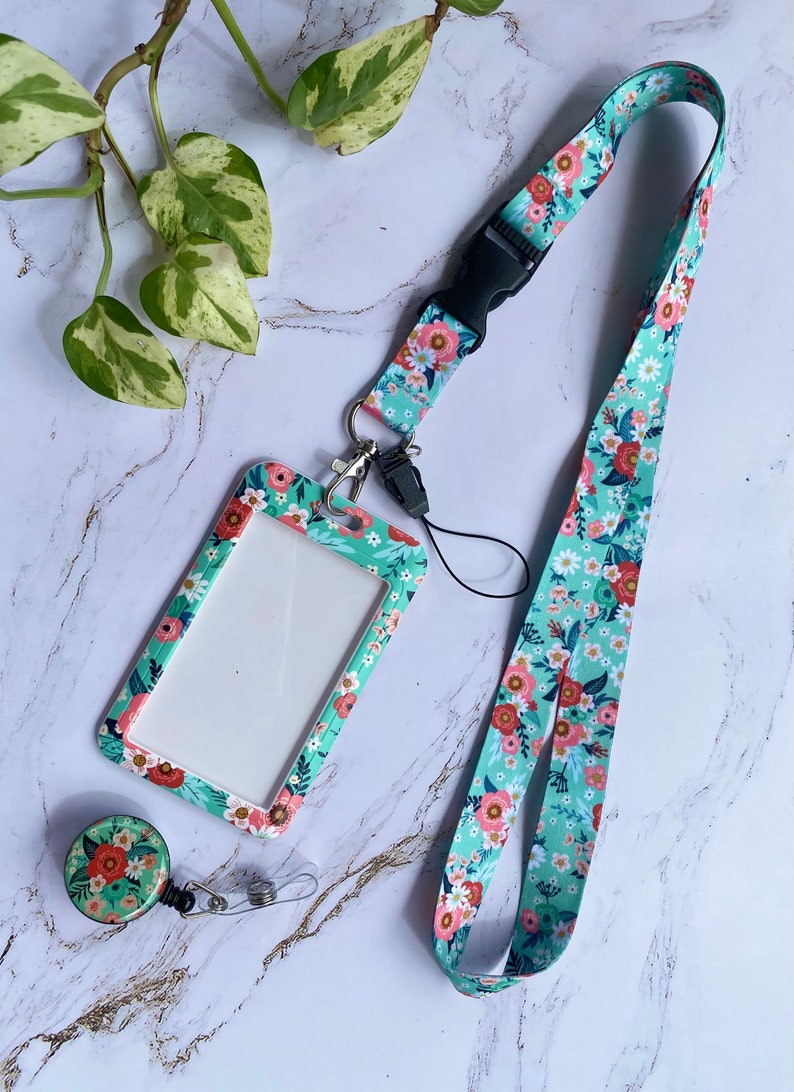 ID Card Badge Reel Retractable Belt ID Card Holder Removable - Etsy