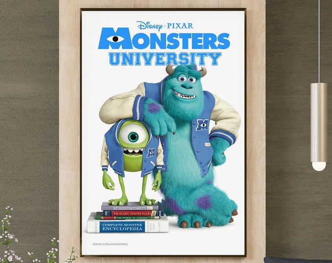 Pixar, Monster's University, Monsters Inc. Replica Movie Prop Sign ...