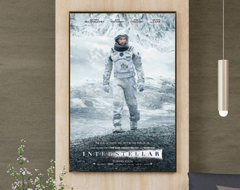 Interstellar Poster, Interstellar Print, Movie Poster, Living Room ...