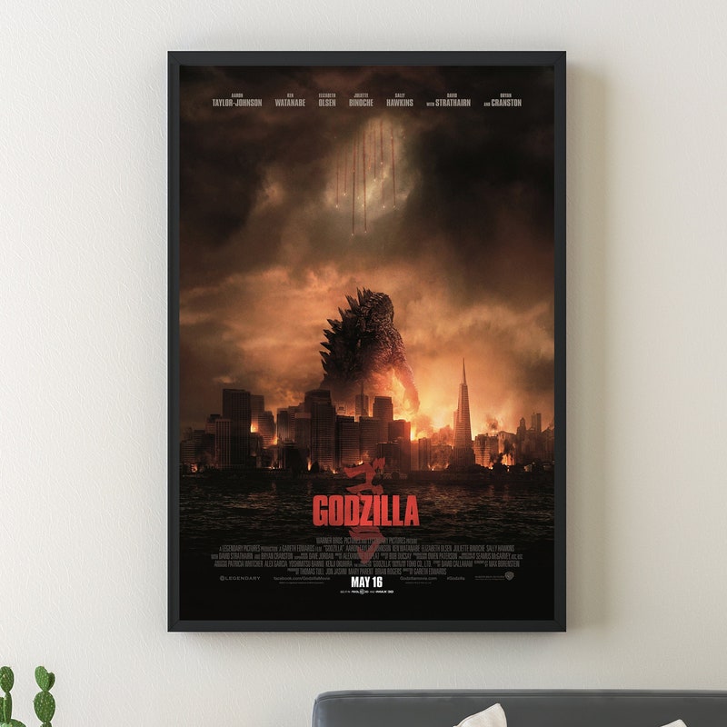 Godzilla Poster - Etsy