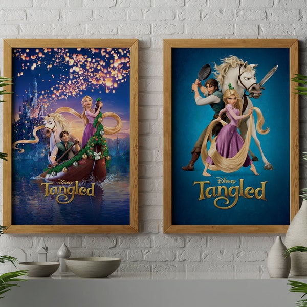 Tangled Movie Poster - Etsy