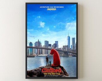 Clifford the Big Red Dog Poster Kids Cartoon Movie Unframed Print 02 - Etsy