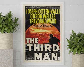 The Third Man Movie Poster in Various Sizes - Etsy