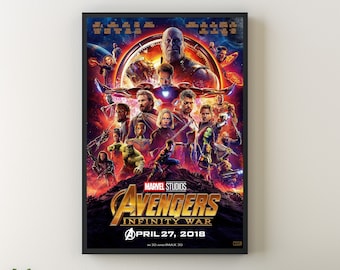 Avengers Infinity War Movie Poster - Etsy