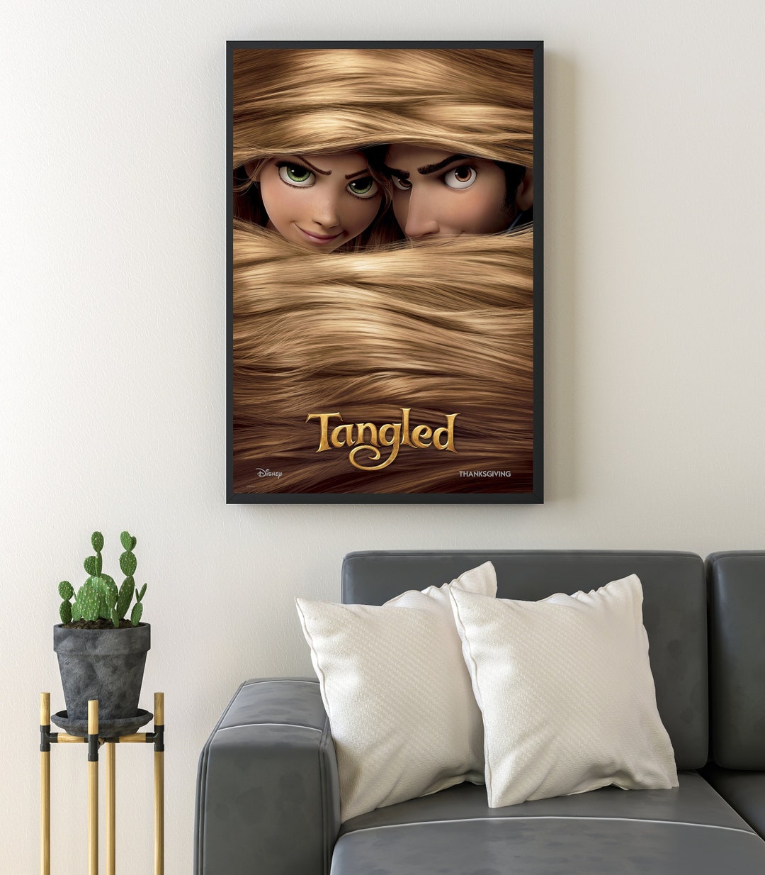 Tangled - Movie Poster - Etsy