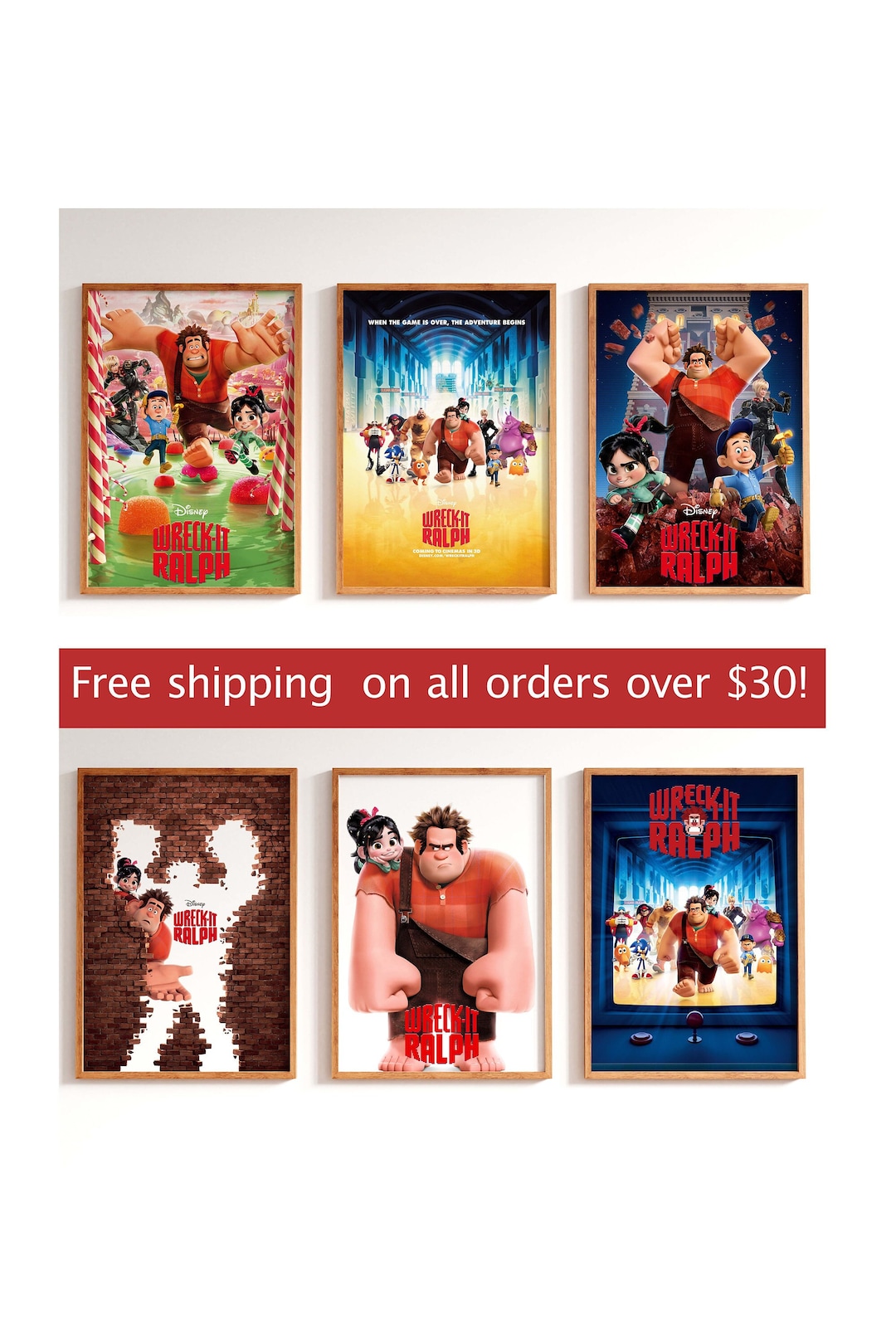 Wreck-it Ralph Movie Posters - Etsy