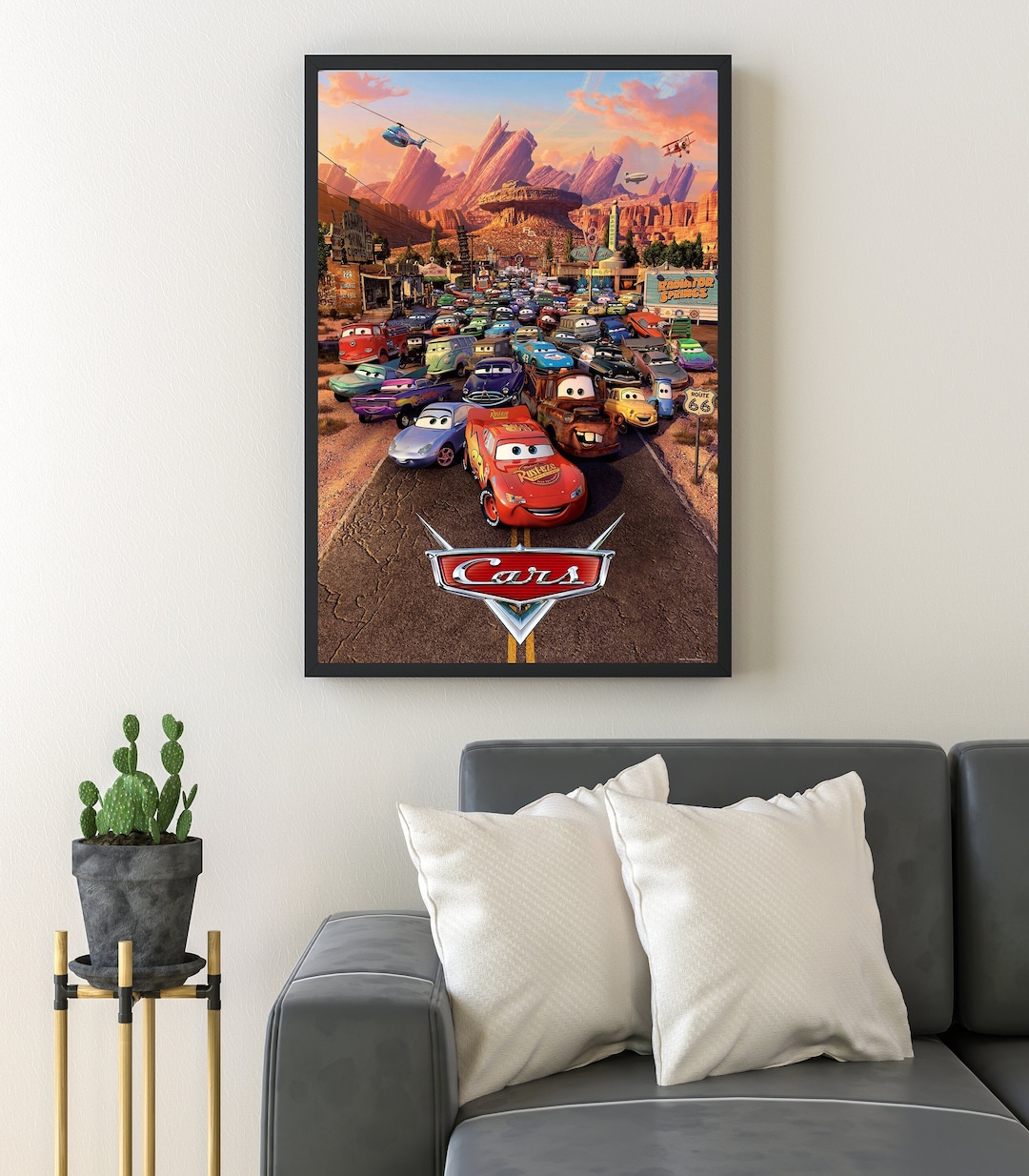 Cars - Movie Poster - Etsy