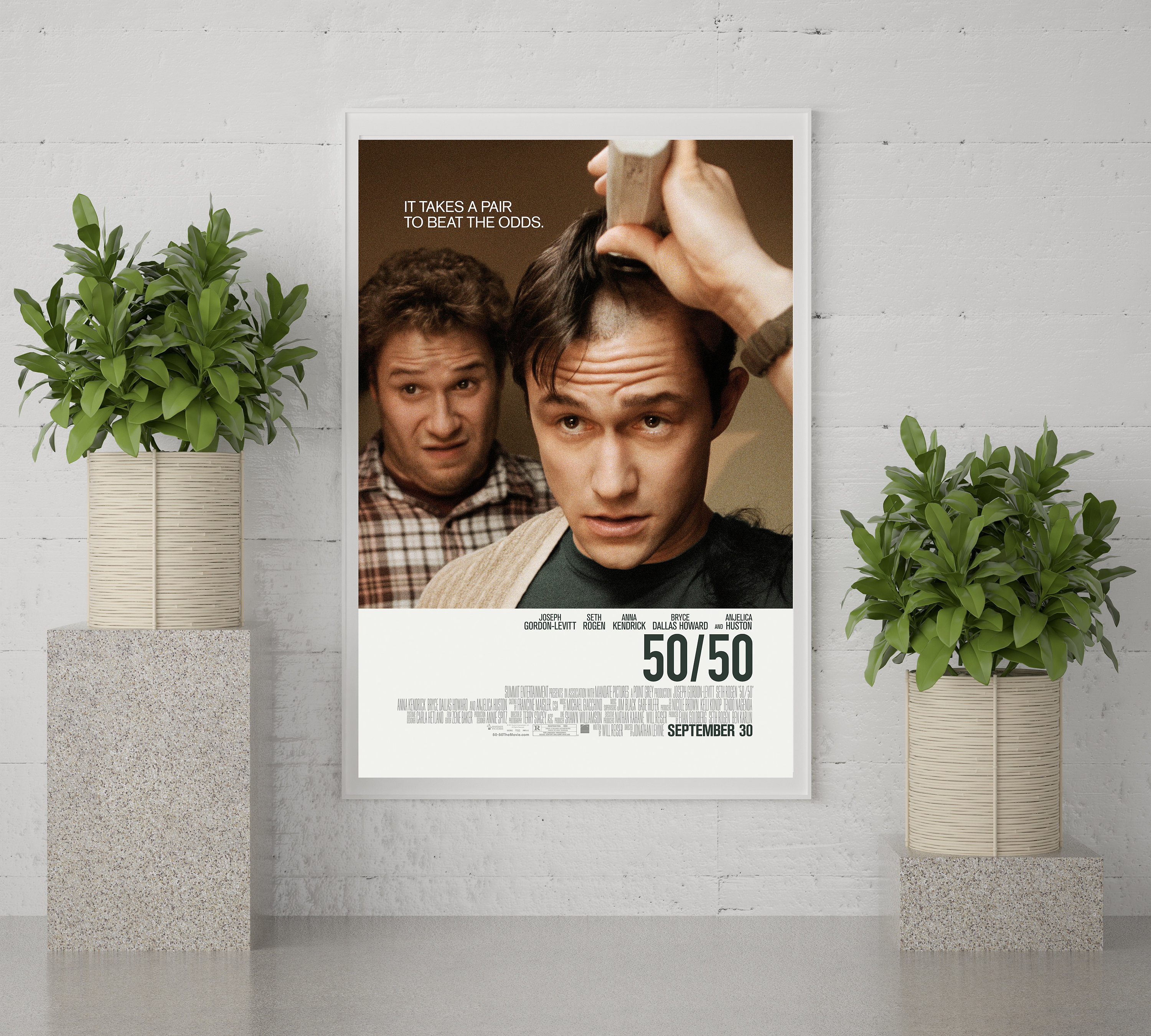 50/50 Movie Poster - Etsy
