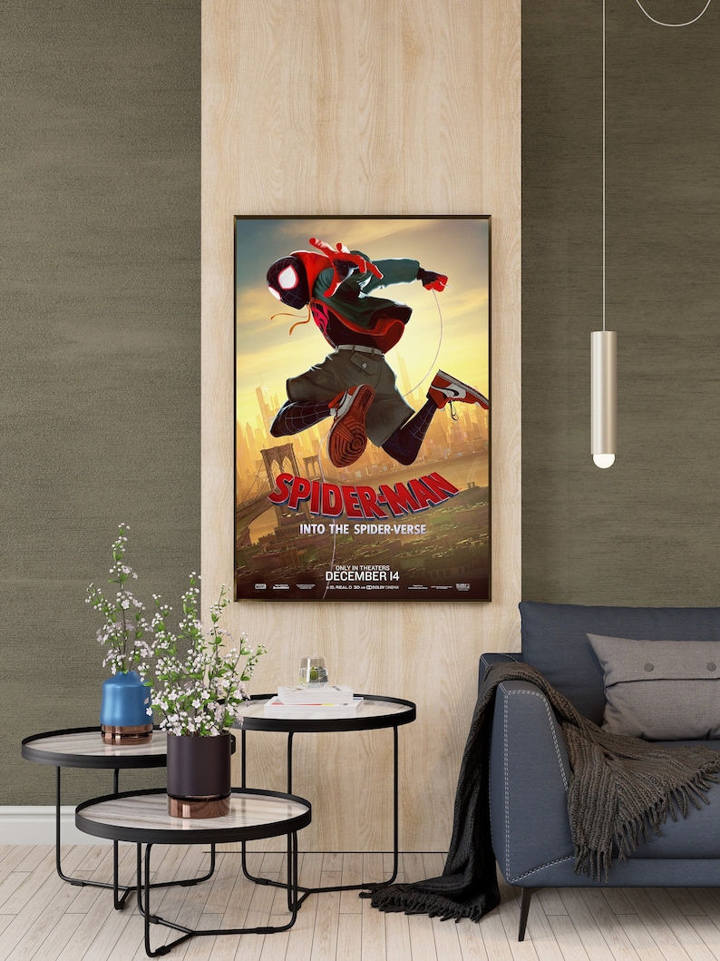 Spiderman: Into the Spiderverse - Movie Poster - Etsy