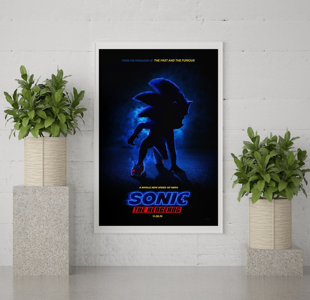 Sonic the Hedgehog - Movie Poster - Etsy