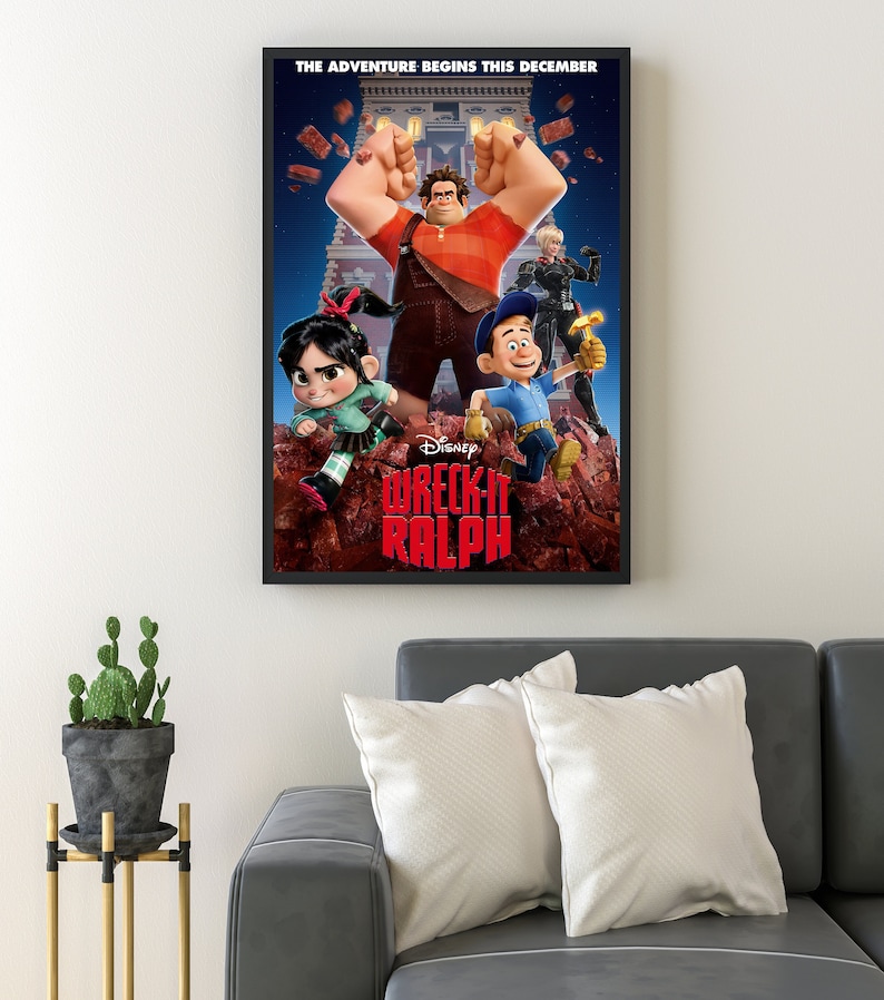 Wreck-it Ralph - Movie Poster - Etsy