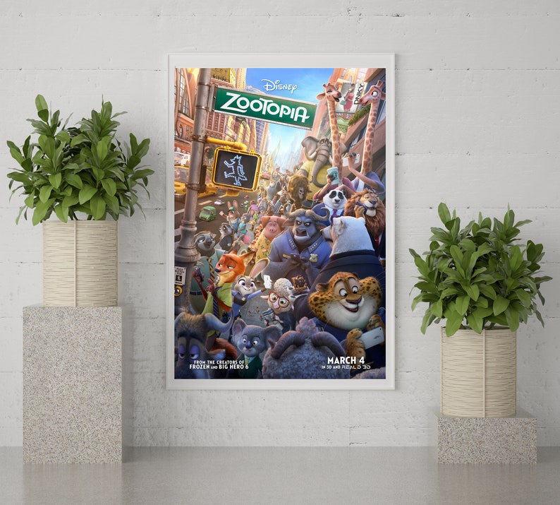 Zootopia Movie Poster - Etsy