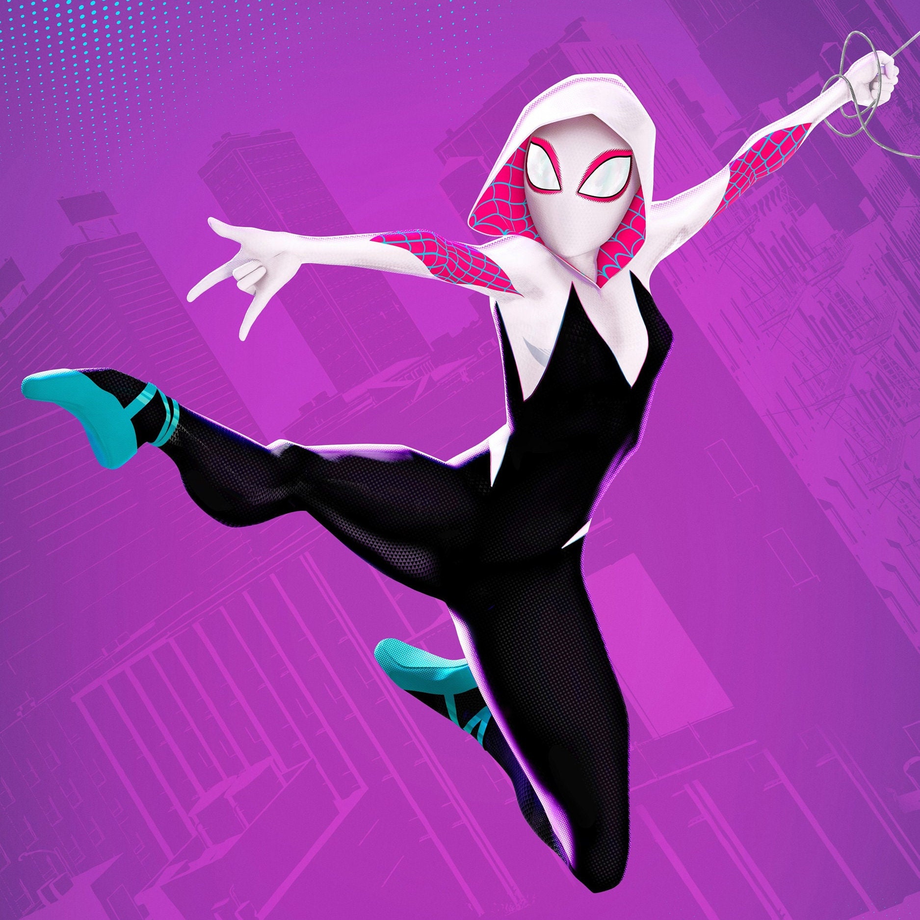 Spiderman: Into the Spiderverse - Spidergwen Poster - Etsy