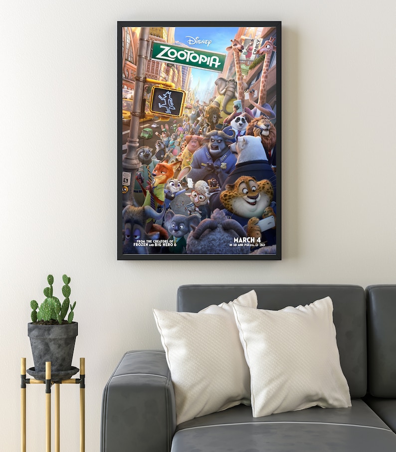 Zootopia Movie Poster - Etsy