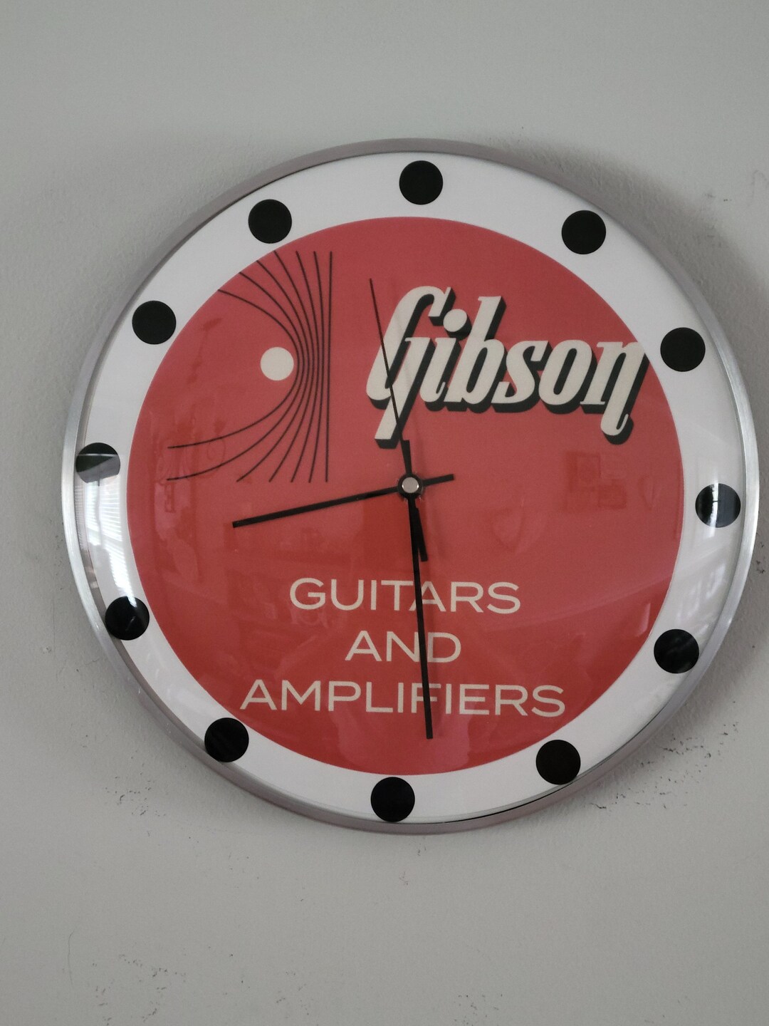 Gibson Guitars & Amplifiers Wall Clock Killer Cool Man Cave, Bar ...