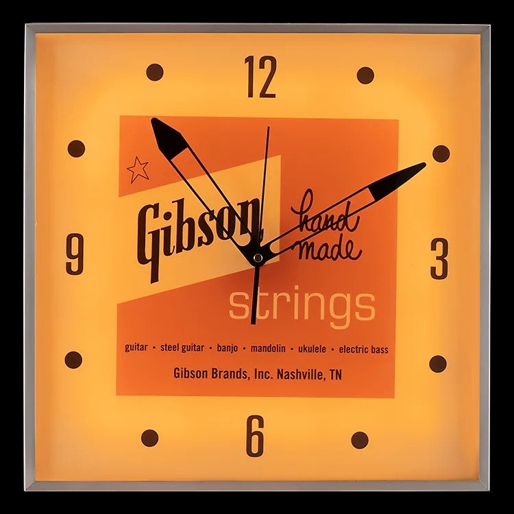 60's Style Gibson Guitars Light up Clock Killer Cool Man - Etsy