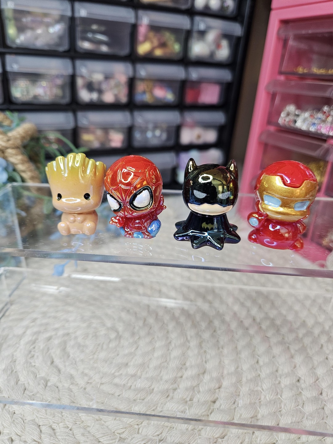 Mini Superhero Figurines – Handmade Ceramic Charms | Cute Collectibles ...