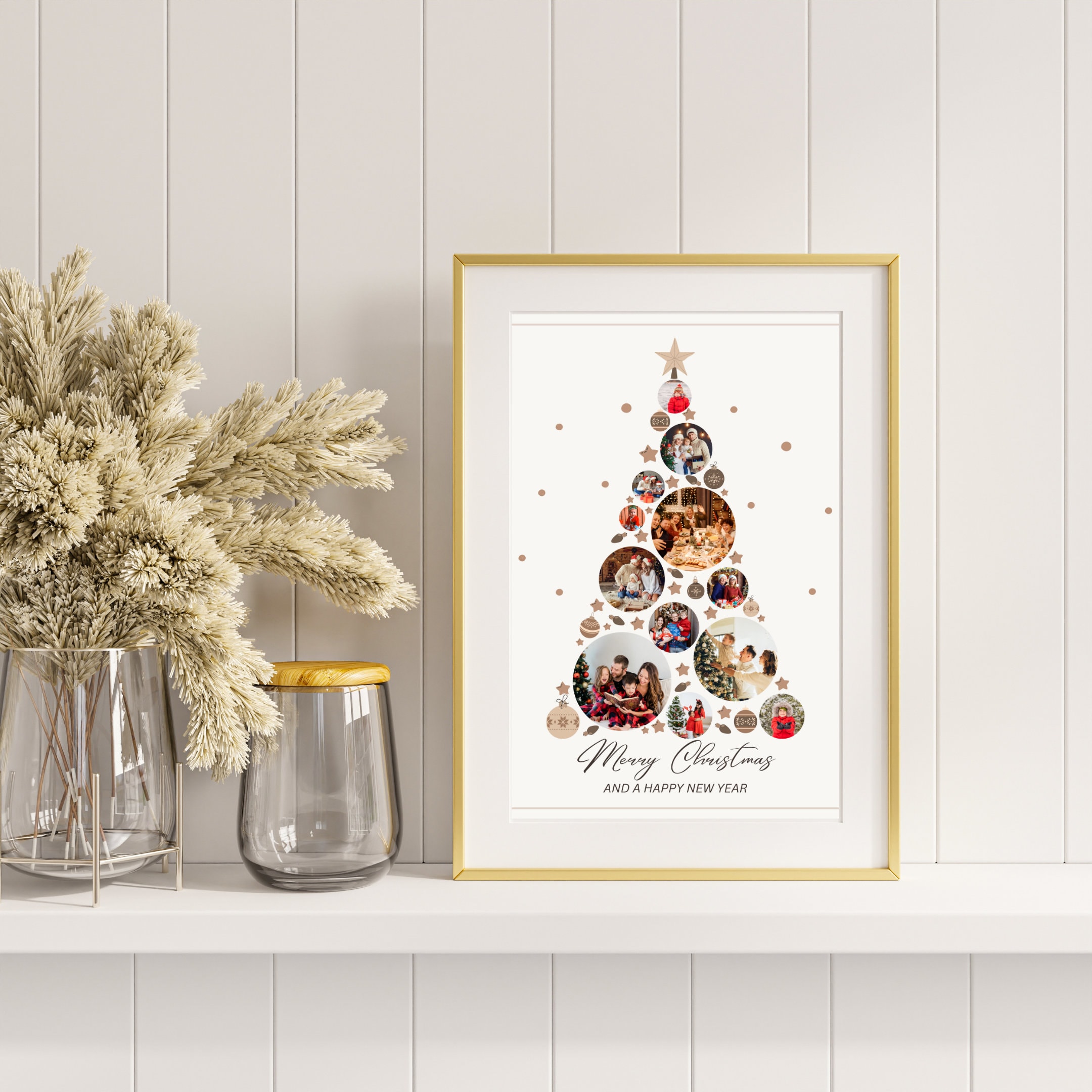 Christmas Tree Photo Collage Modern Photo Holiday Collage Canva ...