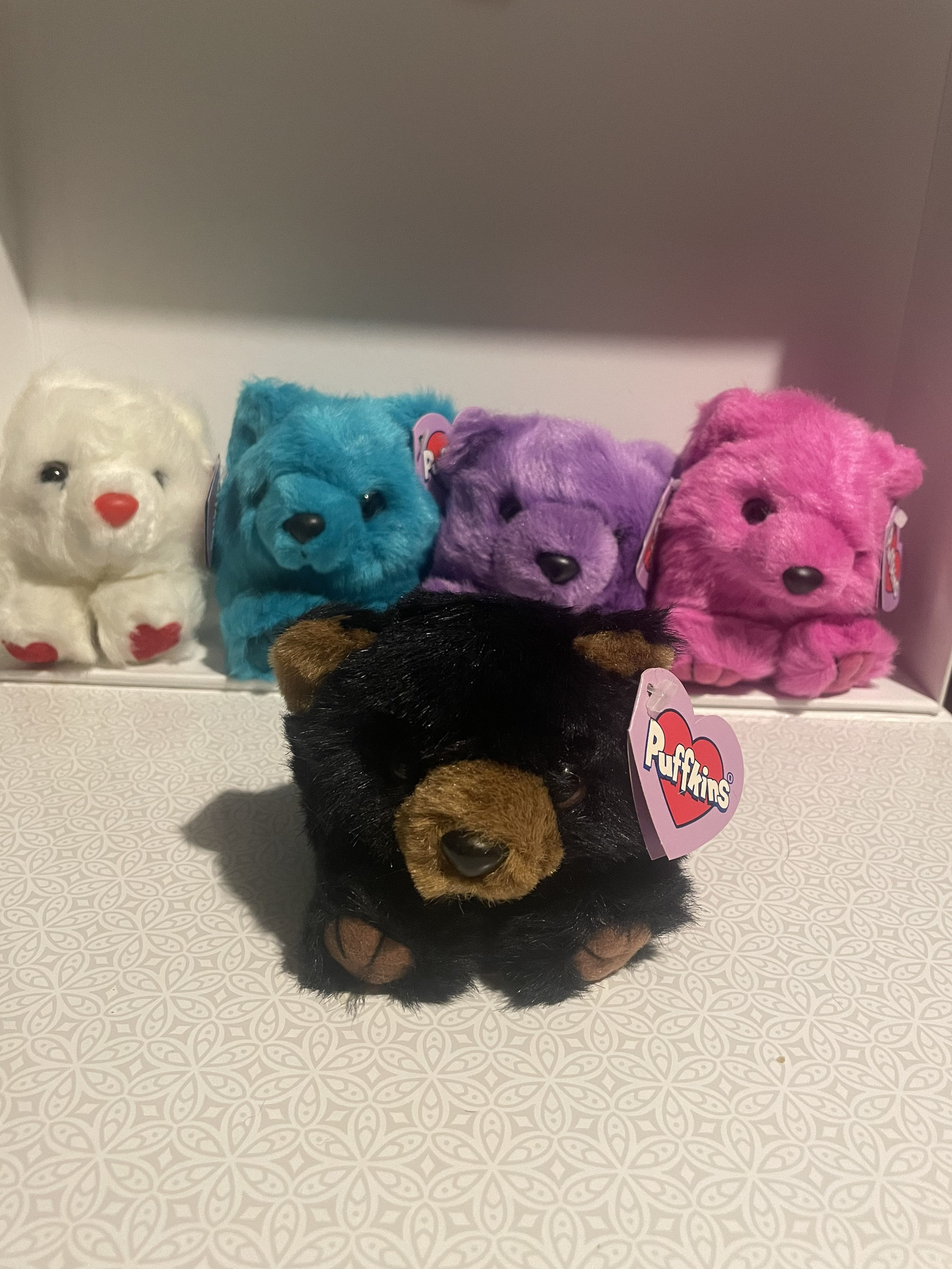 Rainbow Bear Puffkin Set one of a Kind rare & Vintage - Etsy