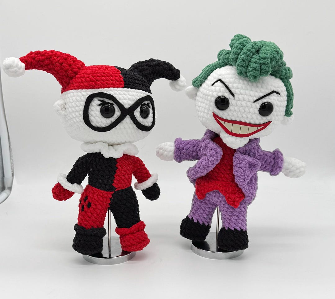Mistah and Miss Jest PDF Crochet Pattern With SVG for Smile and Mask ...