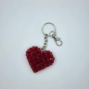Heart Shaped Keychains, Heart Key Rings Purse Accessory, Handmade ...