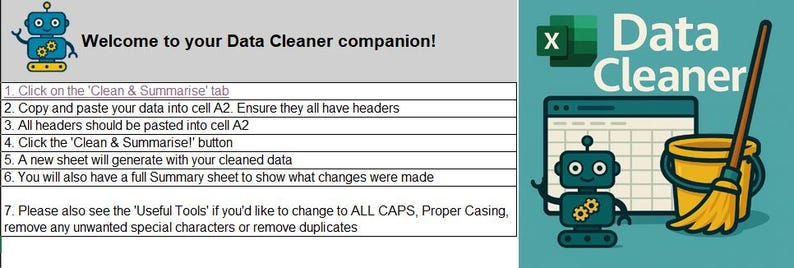 Excel Data Cleaning Tool Automated VBA Macro for Spreadsheet Cleanup ...