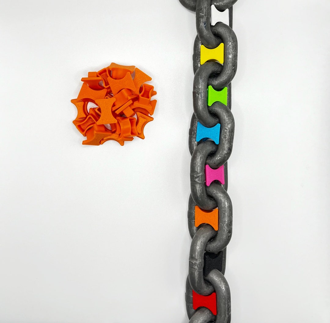 Bright ORANGE Anchor Chain Markers - High-visibility, Weather-resistant ...