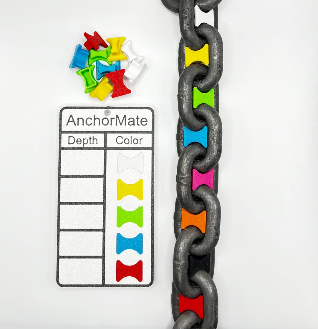 Anchor Chain Marking Kit - 3 Color Packs With Guide - Boat Accessories ...