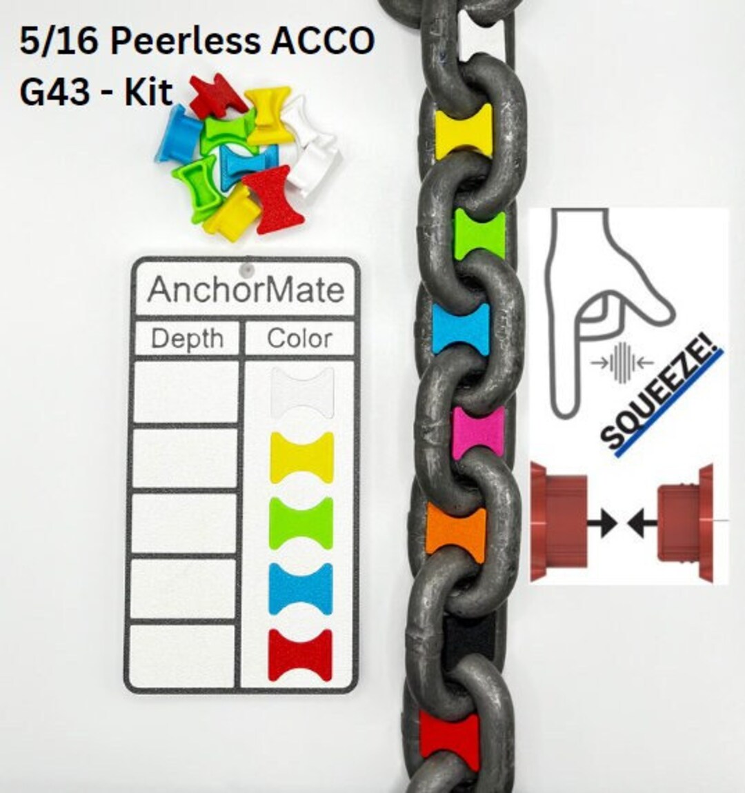 Anchormates Kit the Ideal Chain Marking Solution for Boaters Anchor ...