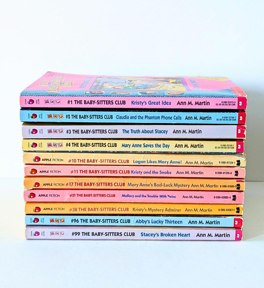 Vintage the Baby-sitters Club Books - 90s Books 1-4, 6, 9, 10-11, 16 ...