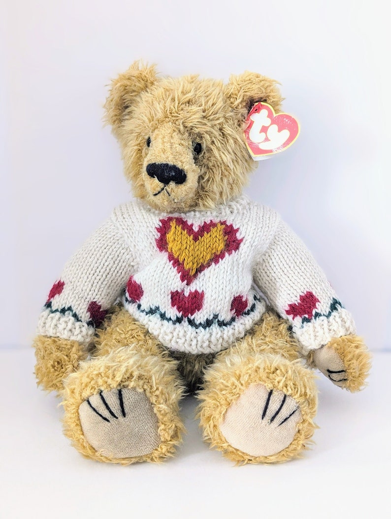 1993 Ty Beanie Baby Heartley the Bear From Ty Attic Treasures ...