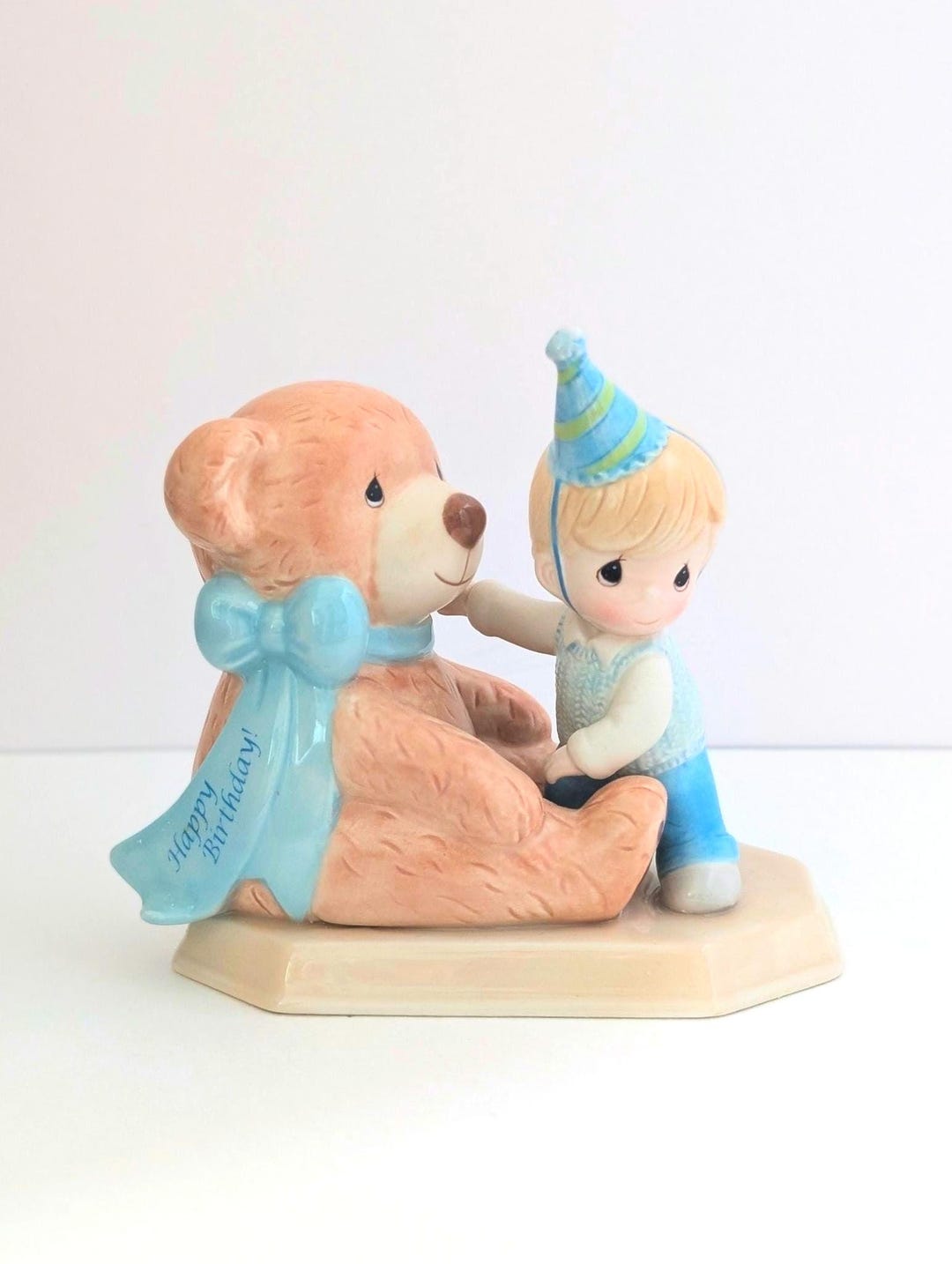 Precious Moments "happy Birthday" Boy Cake Topper Figurine With Box ...