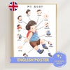 Clothes ENGLISH Poster Instant Download Montessori Kids Children ...