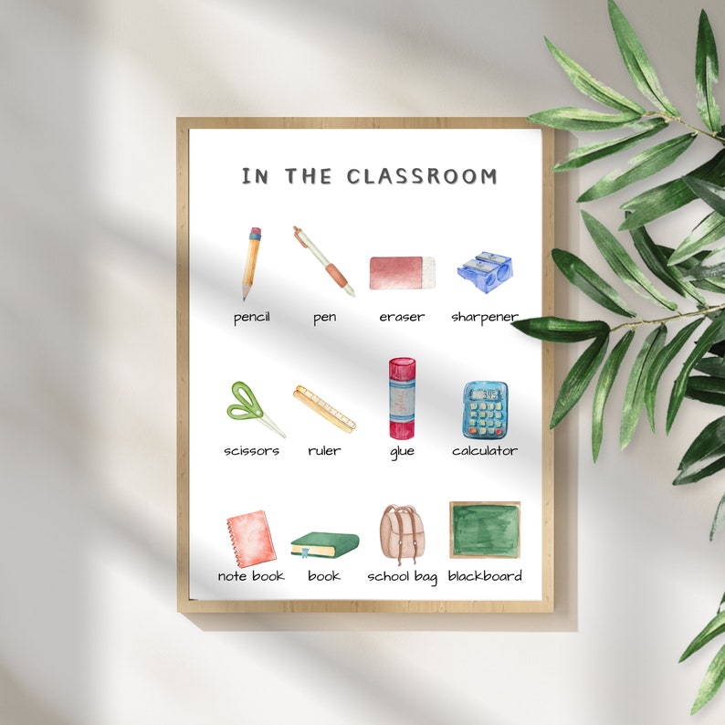 Back to School Classroom Poster in the Classroom Poster Preschool ...