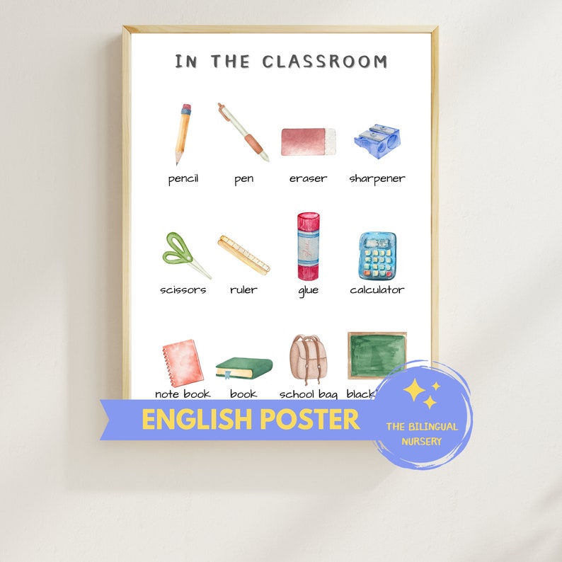 Back to School Classroom Poster in the Classroom Poster - Etsy