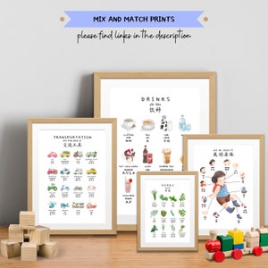 Shapes ENGLISH/CHINESE Bilingual Poster Instant Download Montessori ...