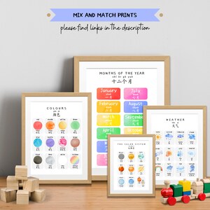 My Body ENGLISH CHINESE Bilingual Poster Simplified and Traditional ...