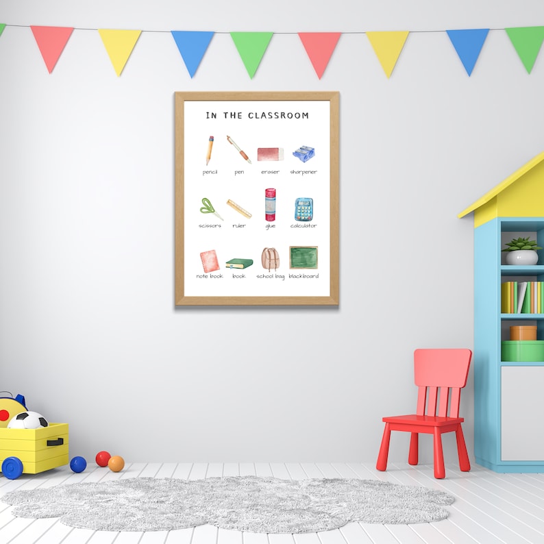 Back to School Classroom Poster in the Classroom Poster Preschool ...