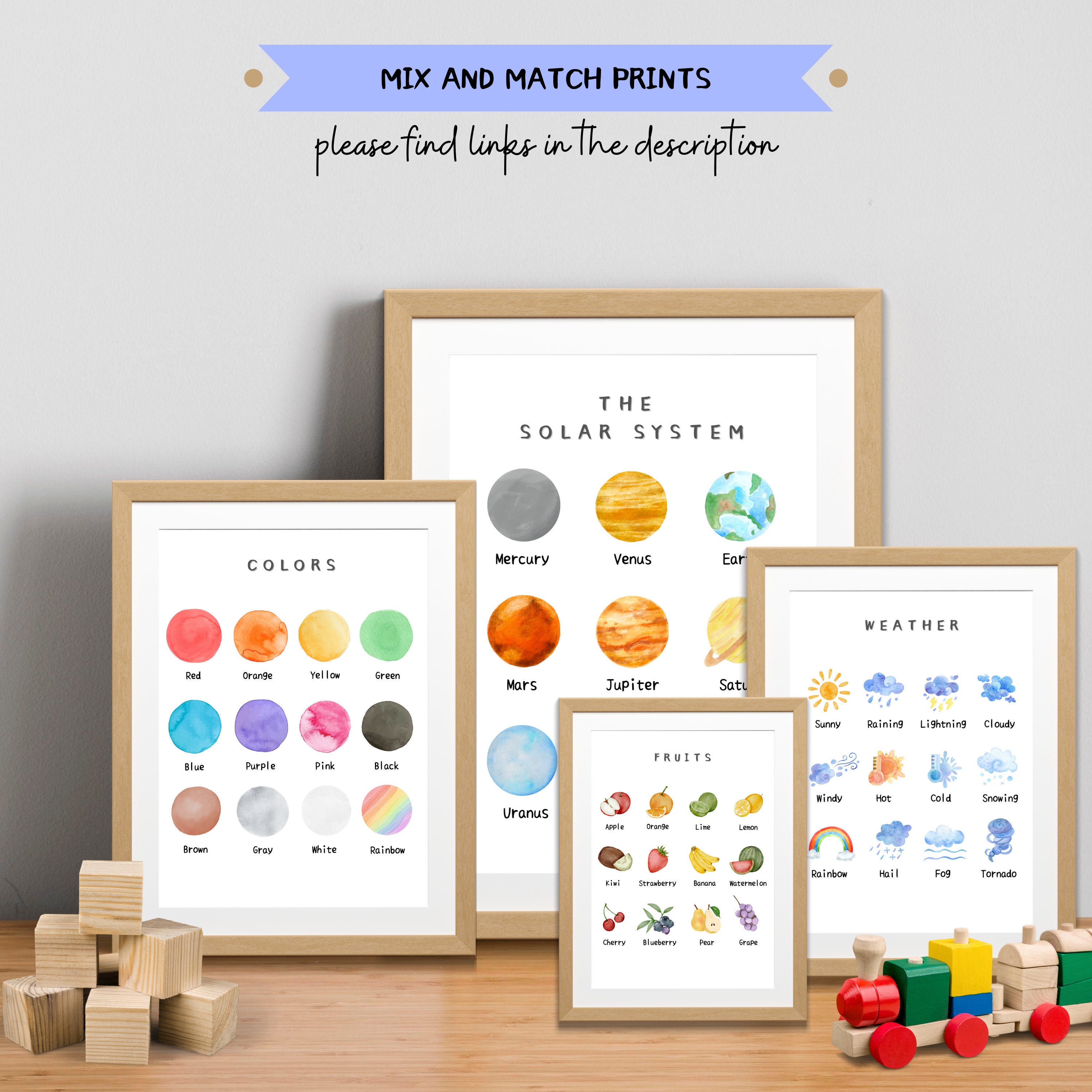 Clothes ENGLISH Poster Instant Download Montessori Kids Children ...