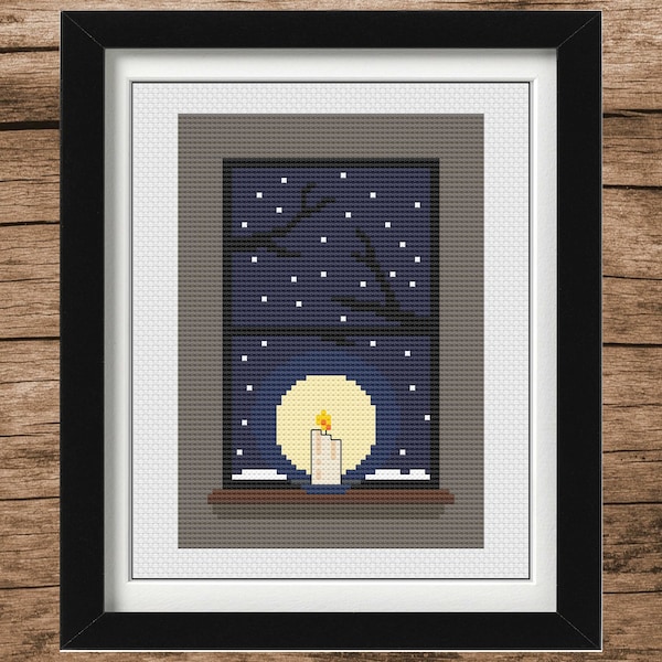 Winter Window Cross Stitch Pattern - Etsy
