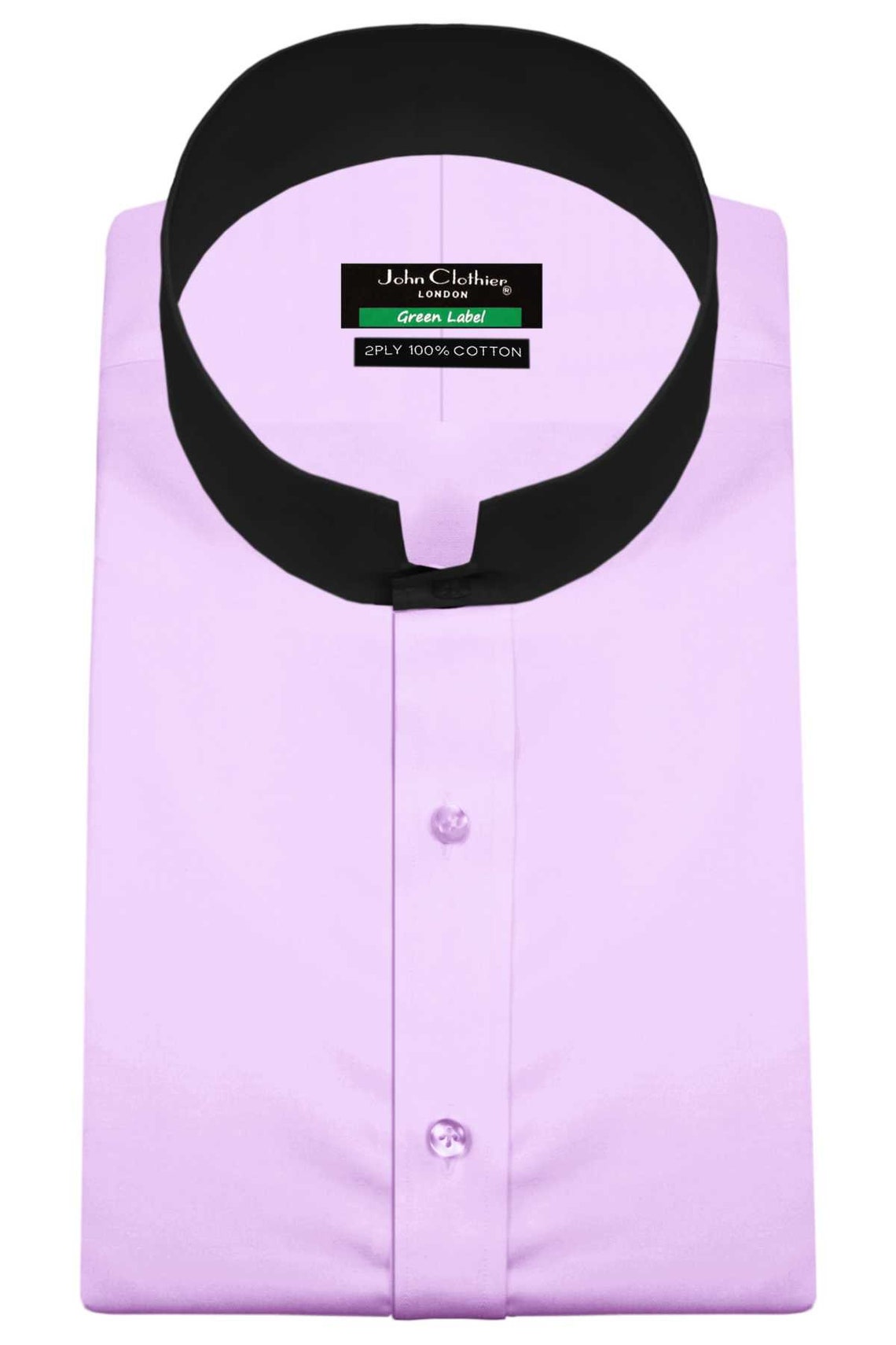 Roman Collar Light Lilac, Lavender Purple Formal Dress Shirt Mens 100% ...