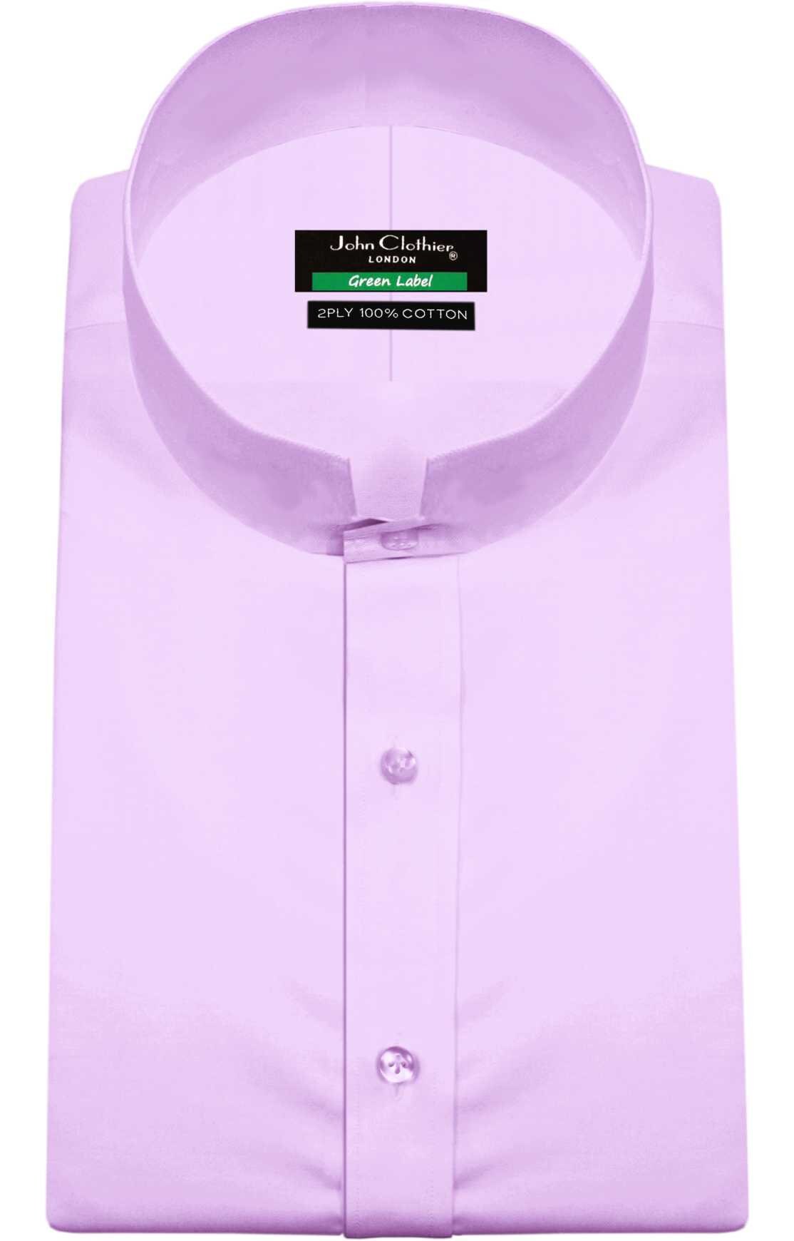 Roman Collar Light Lilac, Lavender Purple Formal Dress Shirt Mens 100% ...
