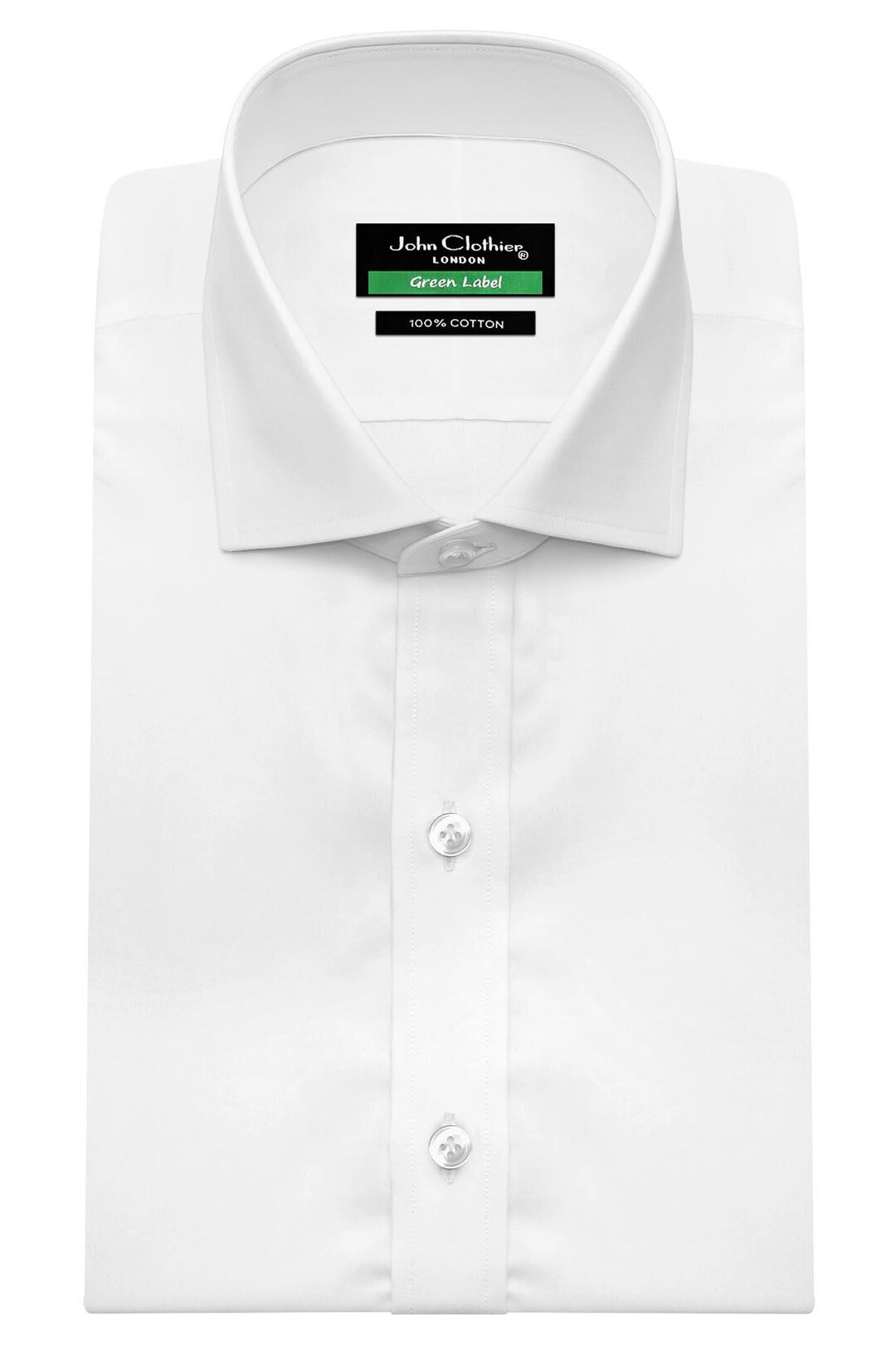 White High Cutaway 4 Button White Collar Size 15.5 Clerical Windsor ...