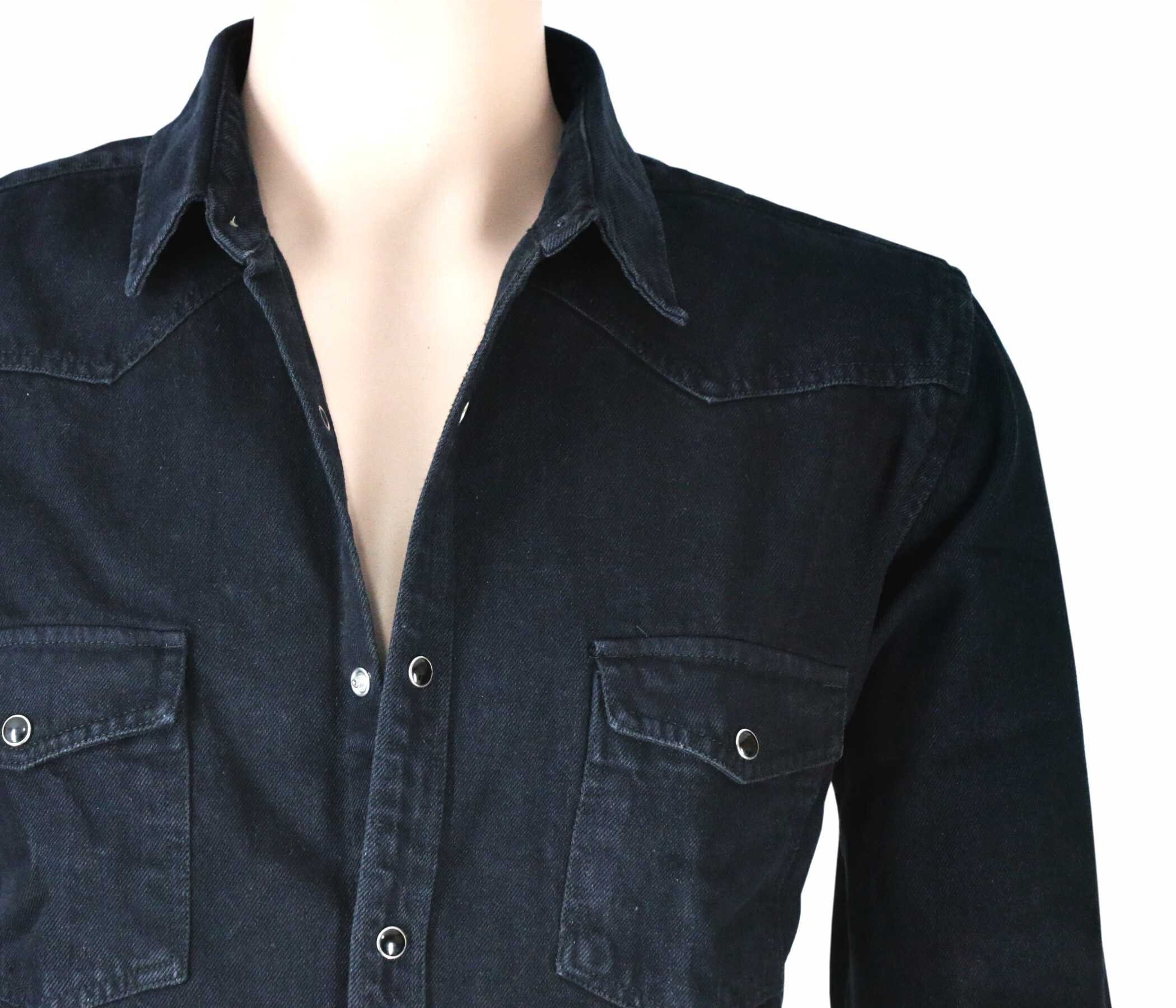 Jet Black Jean Shirt, Lightweight 100% Cotton Shacket, Denim Dress ...