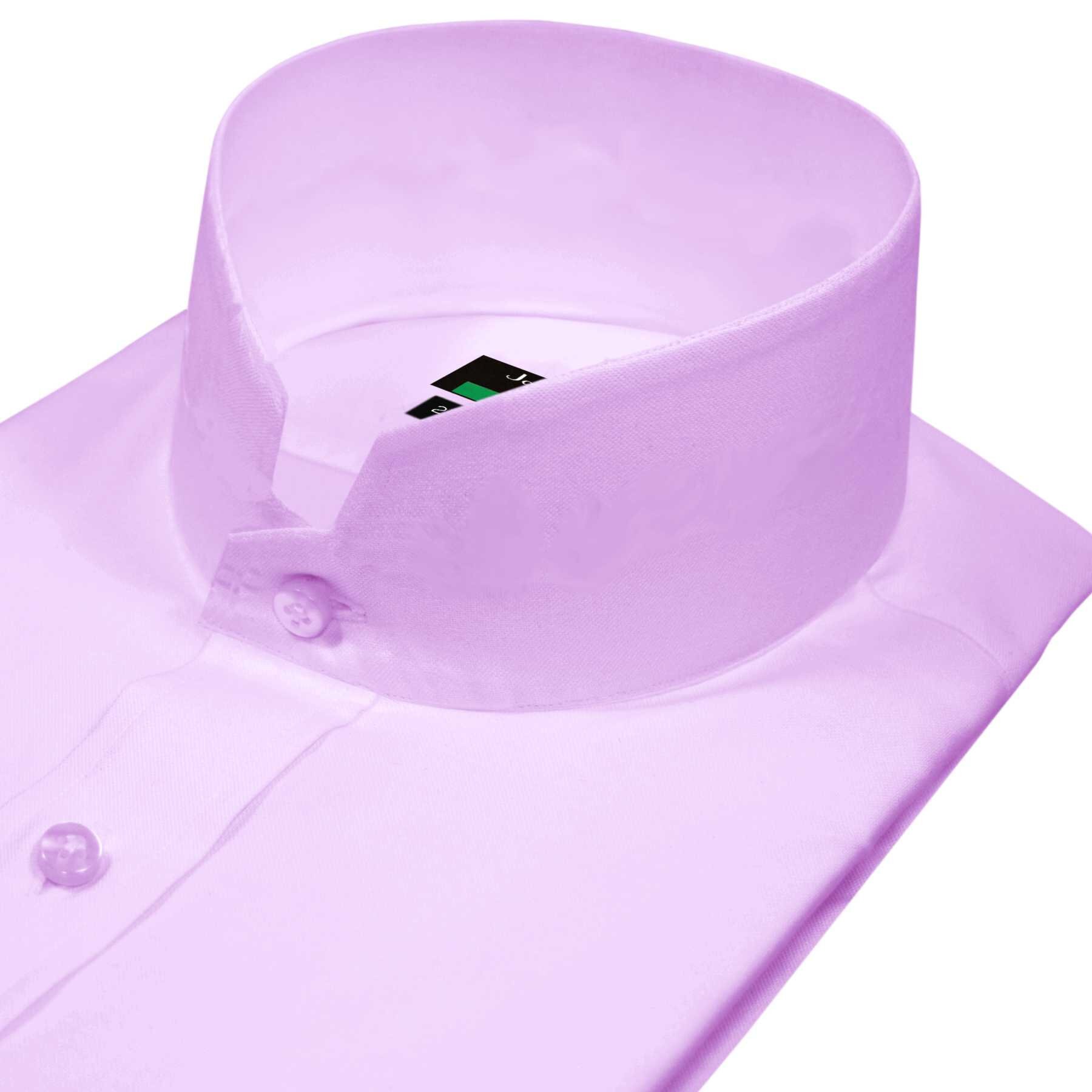 Roman Collar Light Lilac, Lavender Purple Formal Dress Shirt Mens 100% ...