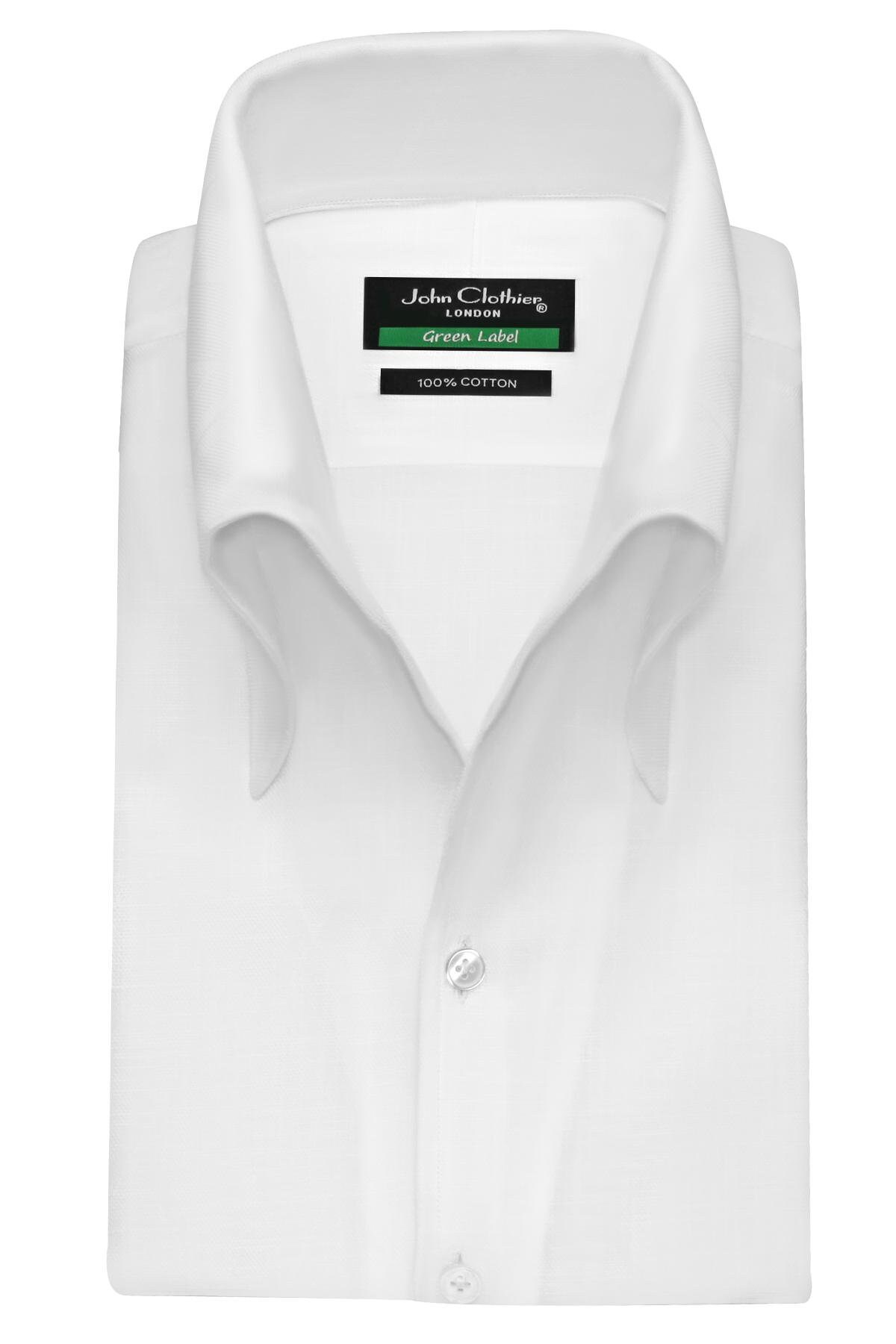Karl Lagerfeld High Open Button-down Bow Collar White Shirt Buttonless ...
