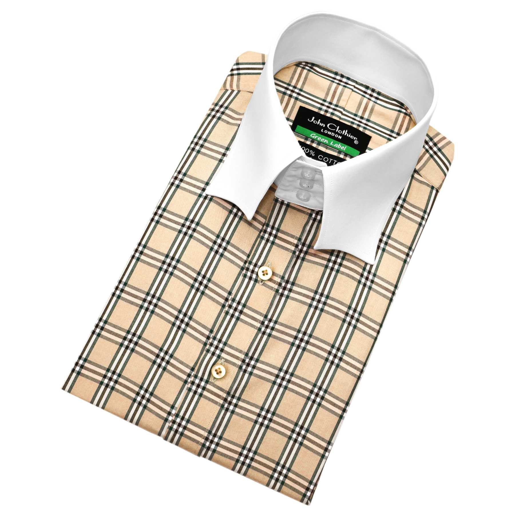 Chisel Tip High Collar Long Sleeves Office Formal Dress Shirt - Etsy