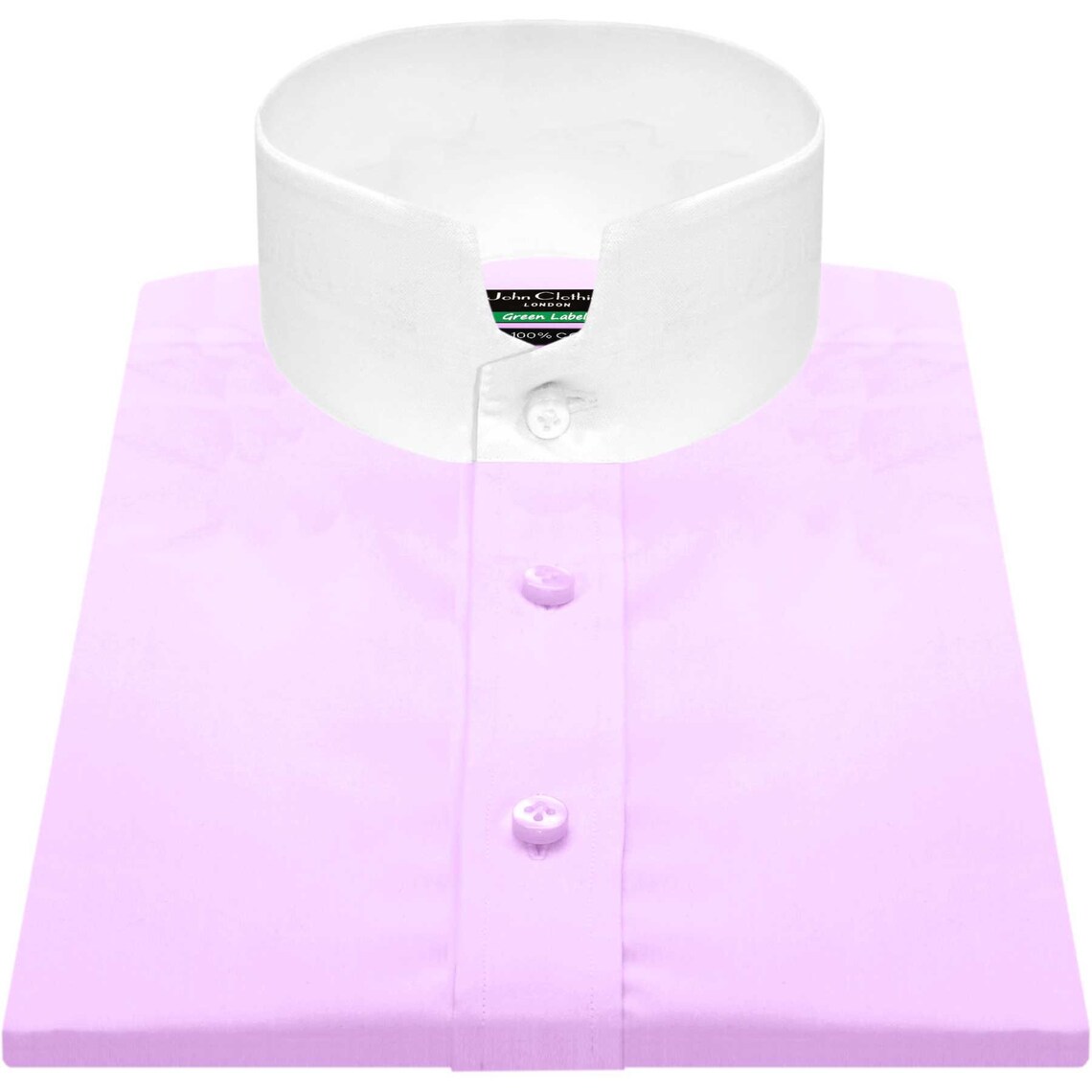 Roman Collar Light Lilac, Lavender Purple Formal Dress Shirt Mens 100% ...