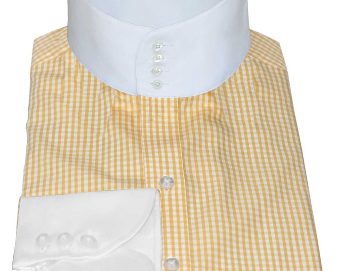 One Piece Cooper Collar White Shirt Contrast Trim for Men's Long ...