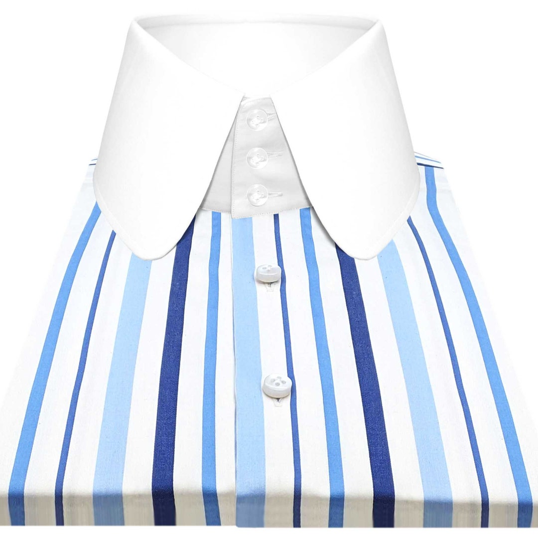 Vintage Edwardian Collar Shirt Shelby Brothers Peaky Blinders High ...